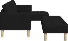 Set pohovek 2 ks Černá Polyester 3329254