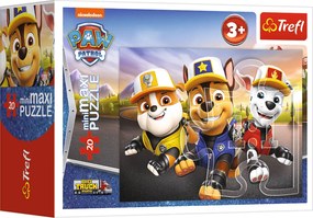 TREFL PUZZLE MiniMaxi Tlapková patrola: Psí hrdinové 22x16cm 20 dílků 4 druhy tr56038