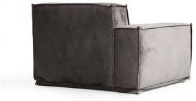 Designová rohová sedačka Valtina 388 cm šedá - levá