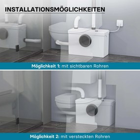Přečerpávací stanice Wiltec – 600 W, 10 m, bílá (50741)