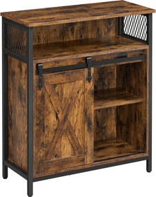 XXXLutz KOMODA, hnědá, černá, 70/80/30 cm Boxxx - Široké komody - 002543024501