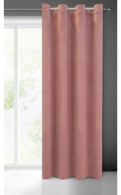 ZATEMŇOVACÍ ZÁVĚS NA KROUŽCÍCH MILO 140X250 CM STARORŮŽOVÁ
