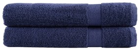 Prémiové ručníky SOLUND 2 ks tmavě modré 100x200 cm 600 g/m² 137269