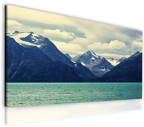 Malvis ® Obraz na stěnu hory a jezero Velikost: 60x40 cm