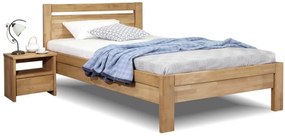 Zvýšená postel z masivu Klementin, 120x200, masiv buk