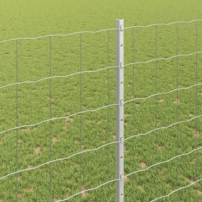 Euro plot s pilotem 10 x 1,4 m Pozinkovaná ocel Stříbrná 3336173