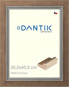 DANTIK rámeček 30x40 | AMALFI okrová (Plexi Čiré)