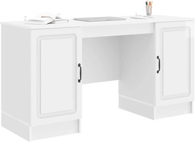 Stůl Bílá s vysokým leskem 142,5 x 50 x 75 cm Kompozitní dřevo 3414643