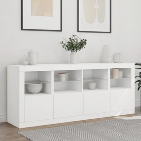 Příborník s LED osvětlením bílý 163 x 37 x 67 cm 3209072