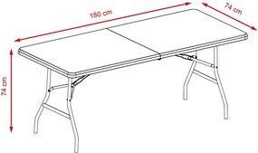 Skládací cateringový/campingový stůl Essen