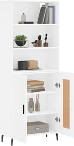 Skříň highboard bílá 69,5 x 34 x 180 cm kompozitní dřevo 3189973