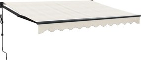 Automatická zatahovací markýza krémová 3 x 2,5 m 3154501
