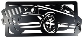 Živá Zeď Dřevěná nástěnná černá dekorace Auto Ford Mustang