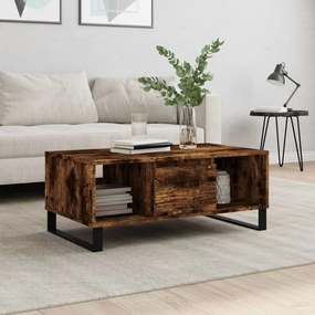 vidaXL Konferenční stolek 90 x 50 x 36,5 cm kompozitní dřevo [830599] Barva: kouřový dub