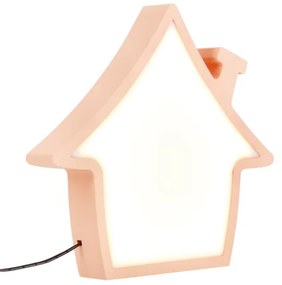 LED Dětská stolní lampa HOUSE LED/10W/230V růžová