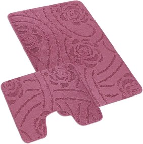Bellatex SADA BANY 60x100 + 60x50 cm - s výkrojem Fialová 60x100 cm, 60x50 cm (SADA)