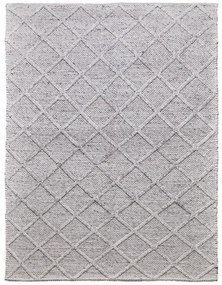 Diamond Carpets India, Ručně vázaný kusový koberec Old Town DE 3210 Grey Mix, 140x200, šedá, ložnice