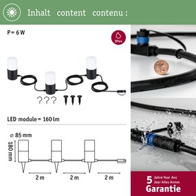 Paulmann 94761 Plug&Shine Tubs, venkovní univerzální rětěz 3xE14,  IP44