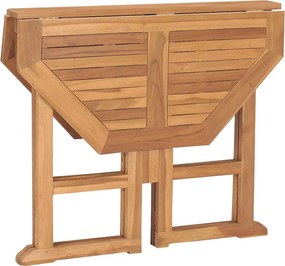 Skládací zahradní jídelní stůl 90 x 90 x 75 cm masivní teak 315447