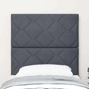Čelo postele Tmavě šedá 80 cm samet 3337881