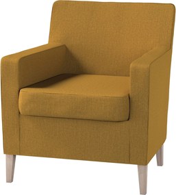 Potah na křeslo IKEA Karlstad barva žlutá látka pletený vzor