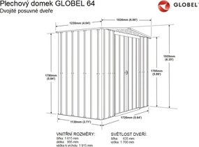 LANIT PLAST, s.r.o. domek GLOBEL 64 ANTRACIT LG2529