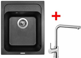 Sinks CLASSIC 400 Metalblack+ELKA CL40074ELCL