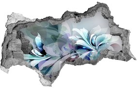 Wallmuralia Samolepící díra nálepka Abstrakce květiny 95x73 cm