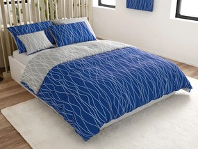 Povlečení z mikrovlákna LIORA modré Rozměr povlečení: 70 x 90 cm | 140 x 200 cm