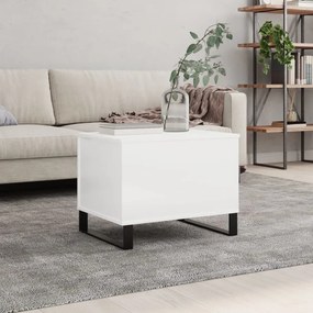 vidaXL Konferenční stolek 60x44,5x45 cm kompozitní dřevo [830960] Barva: bílá s vysokým leskem