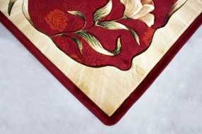 BE Koberec Adora 7004 RED - červený obdélníkový Rozměr: 120x180 cm