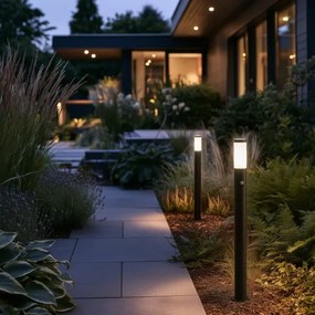 BRILAGI - Venkovní lampa se senzorem ELIA 1xE27/20W/230V IP44 100 cm antracit