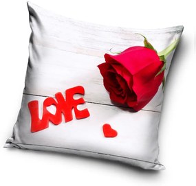 Dekorační polštářek Růže z lásky
