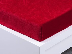 XPOSE® Mikroplyšové  prostěradlo Exclusive  - vínové 140x200 cm