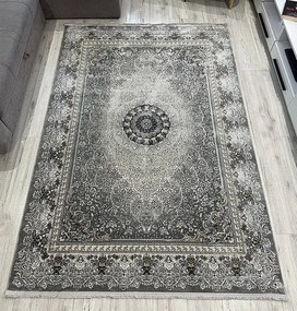 HU Šedý orientální koberec King 29033-Grey Rozměr: 80x150 cm