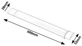 Rabalux 1454 - LED Technické svítidlo DROP LIGHT LED/20W/230V IP65 bílá 1600 lm