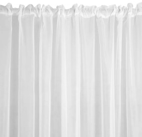 Bílá záclona na pásce LUCY 350x150 cm