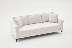 Hanah Home Třímístná pohovka BERLIN krémová 222 cm 825BLC2798