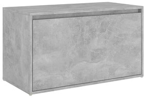 vidaXL Lavice do předsíně 80 x 40 x 45 cm betonově šedá dřevotříska