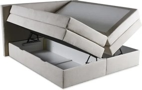 Kontinentální boxspring postel ANNA 200x220, šedá (gerra 80)