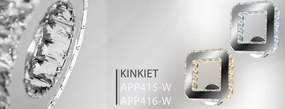 Toolight - LED křišťálové nástěnné svítidlo 10W, teplé světlo, APP415-W, chromová, OSW-65013