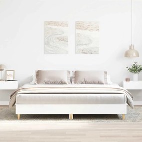 Rám postele bez matrace bílý 180x200cm Dřevěné konstrukce 3329021