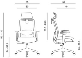 ANTARES - Kancelářská židle DELFO, Černá