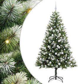 Umělý vánoční stromeček s umělým sněhem 300 LED Teplá bílá 3395454