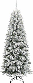 Umělý vánoční stromeček Bílá 240 cm PVC, plast, ocel a PE 3396072