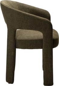 Khaki jídelní křeslo s područkami Splendor – DAN-FORM Denmark