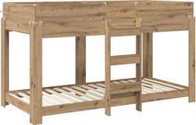 Patrová postel pro děti Artisanový dub 80 x 200 cm 3410530