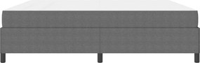 Rám postele s matrací Světle šedá 200 x 200 cm textil 3399140