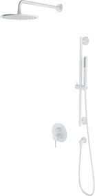 OMNIRES Y - Sprchový set s baterií pod omítku, s tělesem, průměr 25 cm, matná bílá SYSY47WM