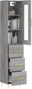 Skříň highboard šedá sonoma 34,5 x 34 x 180 cm kompozitní dřevo 3199231